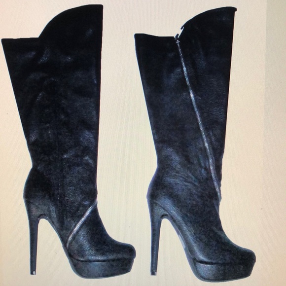 Victoria's Secret | Shoes | Nib Victorias Secret Black Platform Boots 8 ...